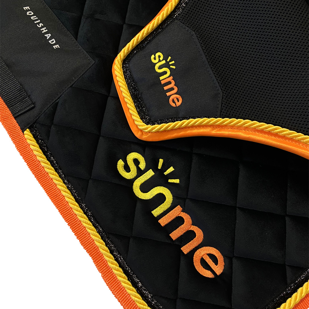 Czaprak Skokowy SUNME czarny z brokatem Full > sklep sunme.pl